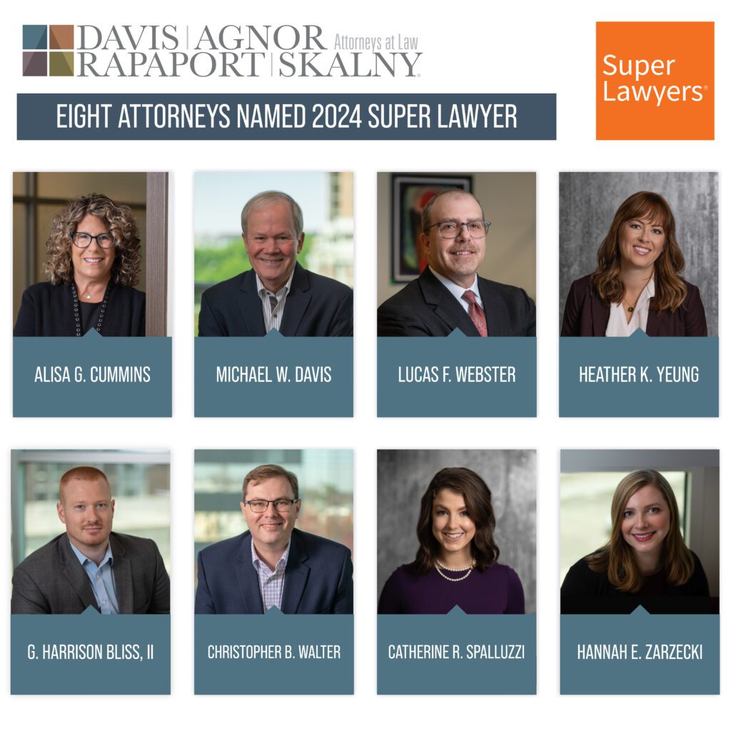 Eight Attorneys Named 2024 Super Lawyer - Davis, Agnor, Rapaport, & Skalny